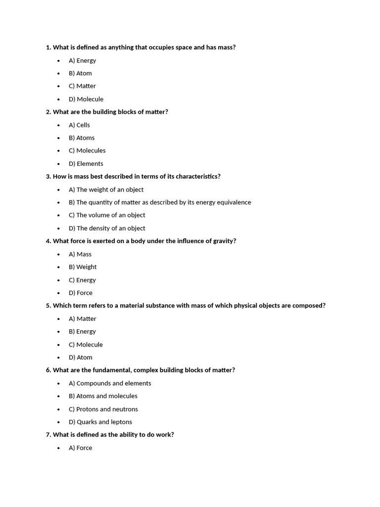 Physics Quiz | PDF