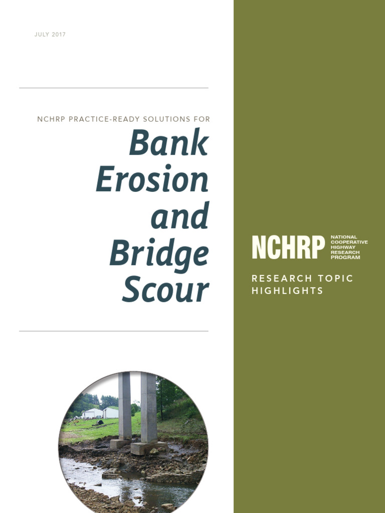 NCHRP - Bank Erosion and Bridge Scour | PDF