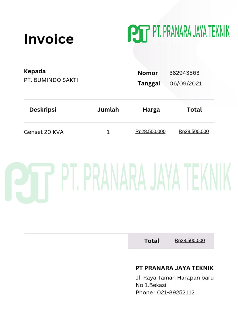 Putih Simpel Tagihan | PDF