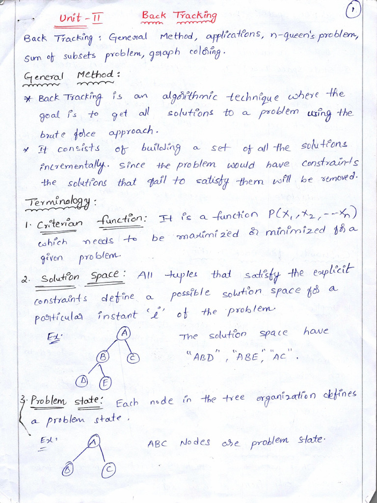 Daa Unit-2 Backtracking - Durga Devi - 0001 | PDF