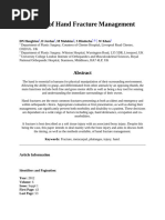 Hand X-Ray Anatomy and Injury Assessment | PDF | Hand | Thumb