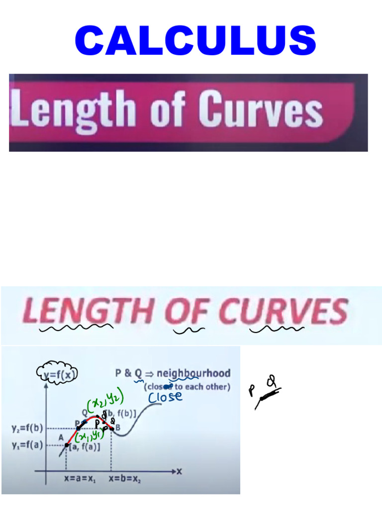 Calculus Length of Curves | PDF