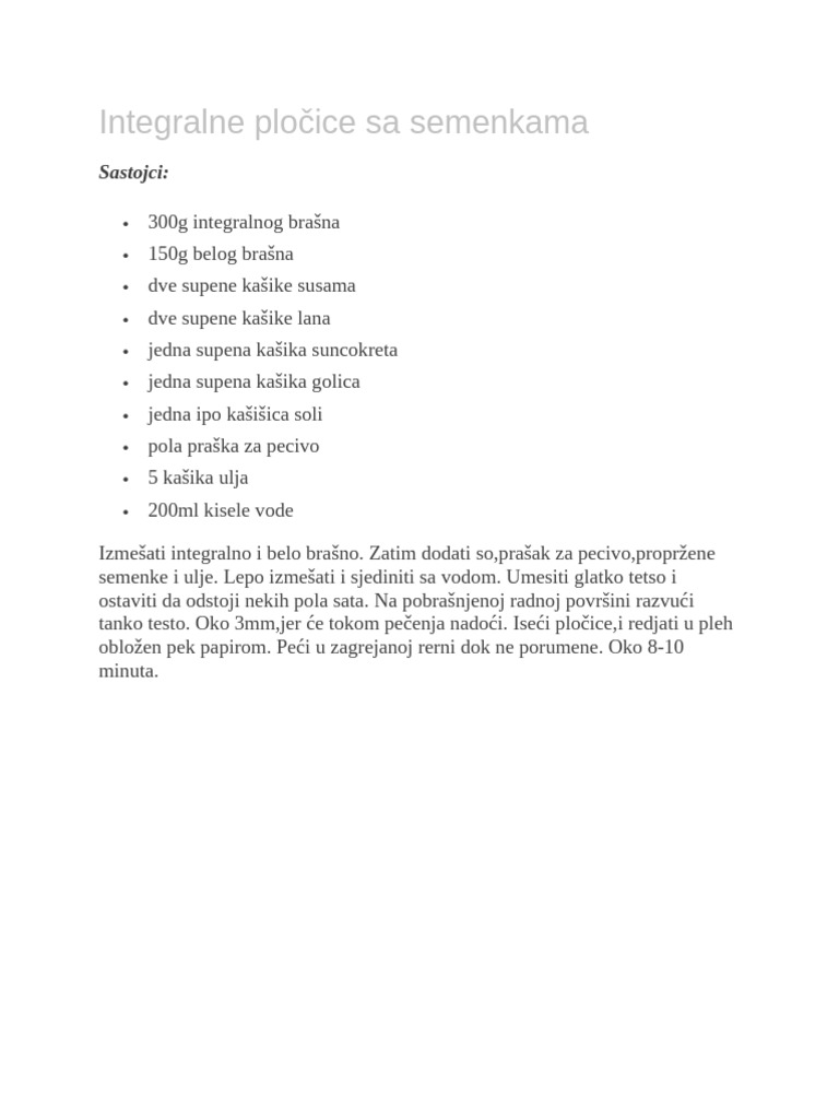 Integralne Pločice Sa | PDF