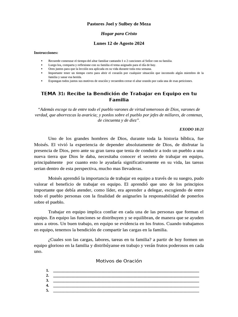TEMA 31 trabajar en equipo | PDF
