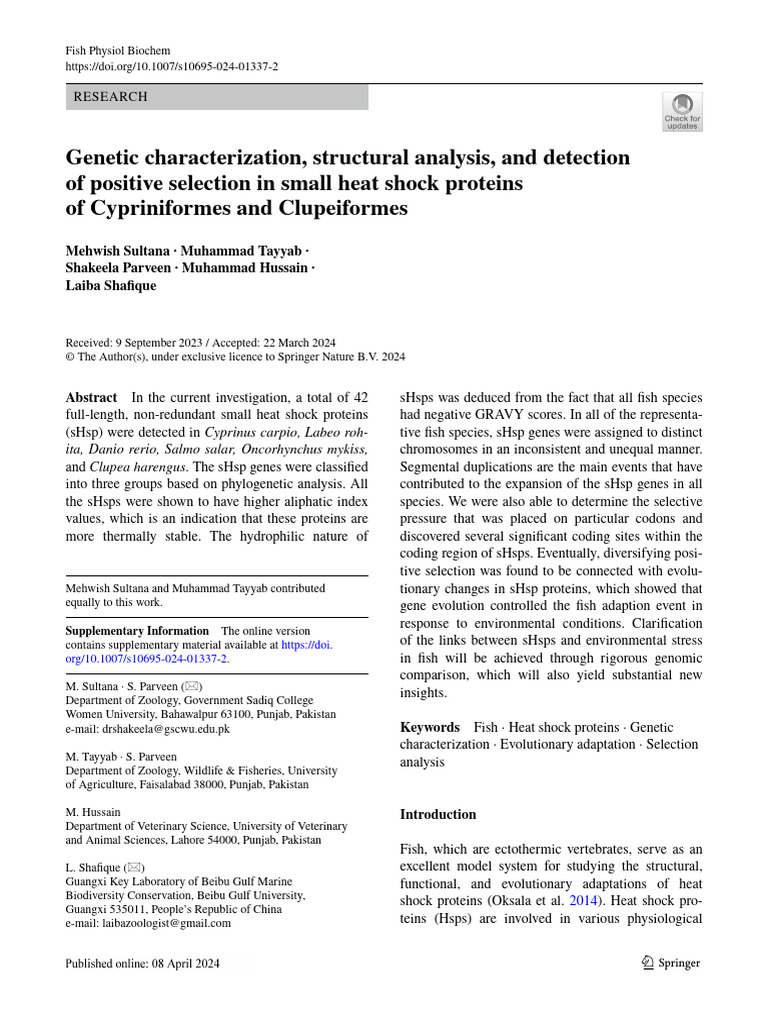 Genetic Characterization, Structural Analysis, and Detection of ...