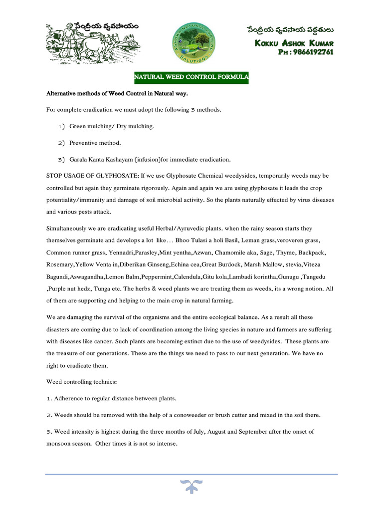 Weed Control | PDF