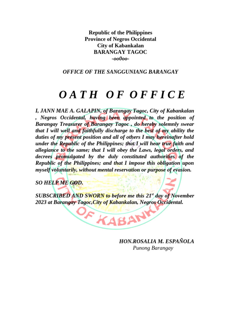 Oath | PDF