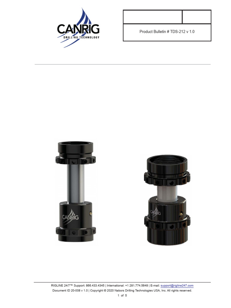 Canrig Top - Drive - pb212 - Washpipe - Assy - 3in - 7.5k | PDF