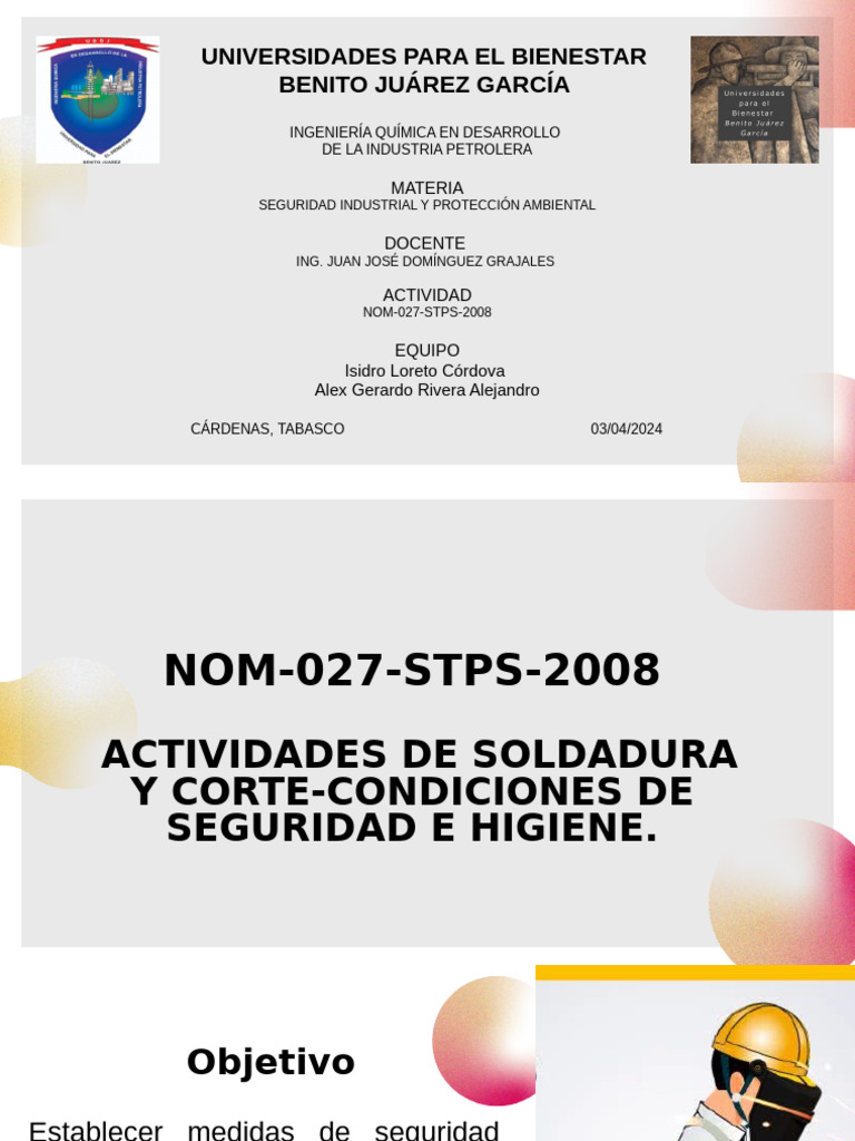 Nom 027 STPS 2008 | PDF