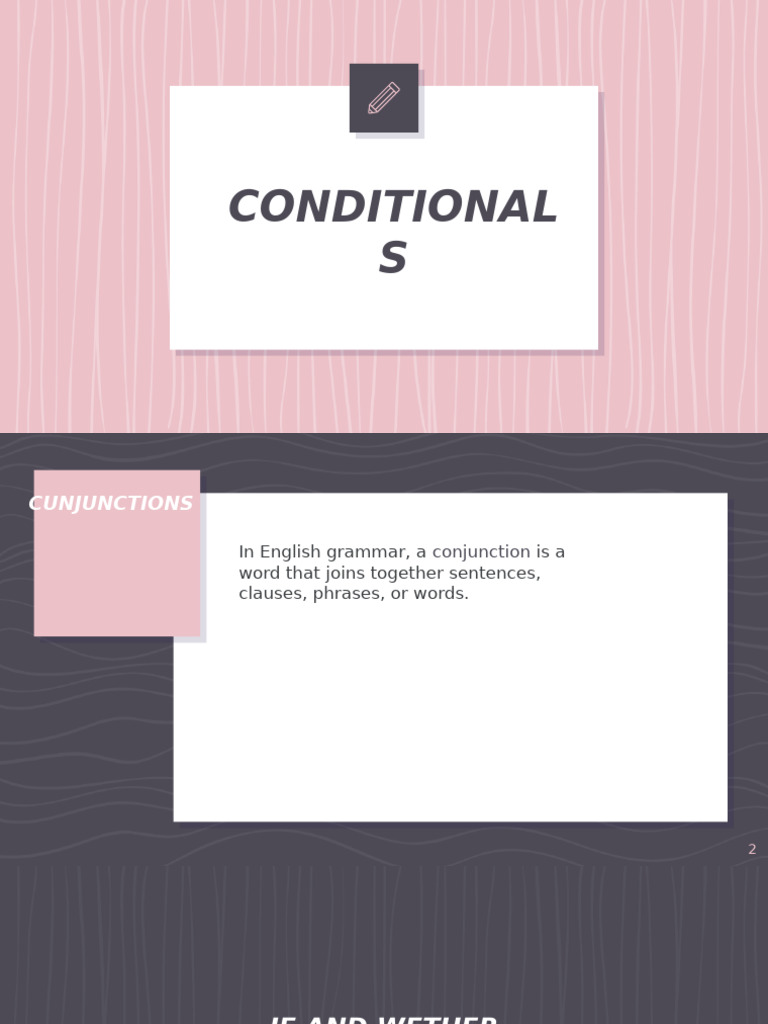 CONDITIONALS | PDF