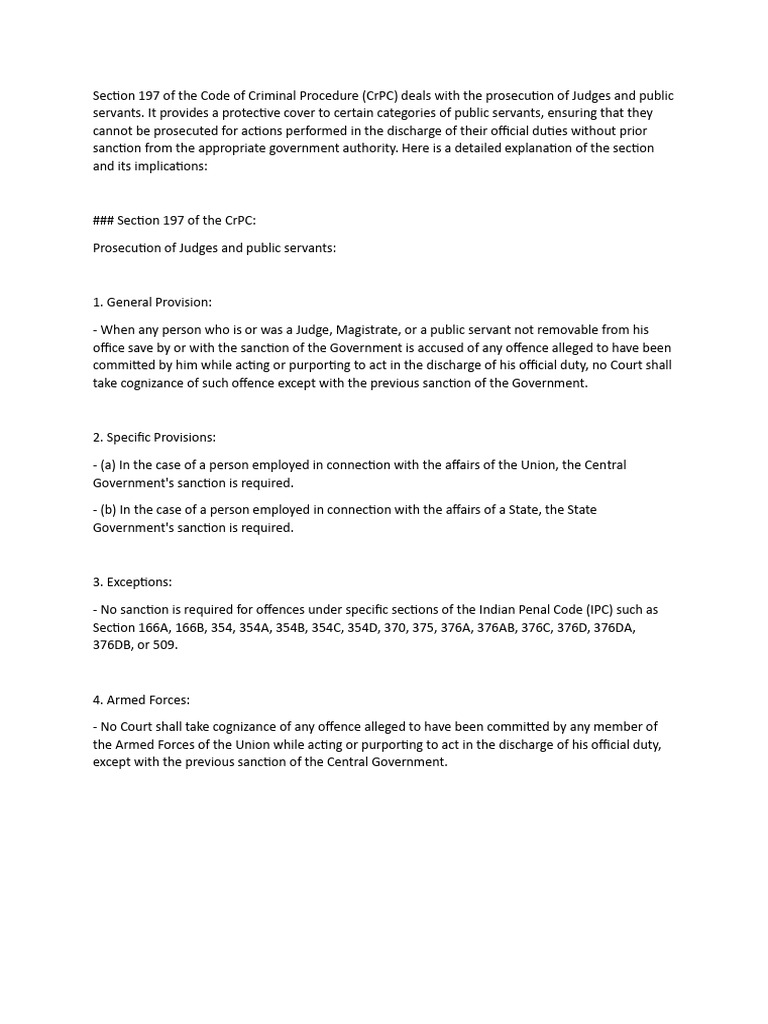 Section 197 of The Code of Criminal Procedure | PDF | Political Law | Law