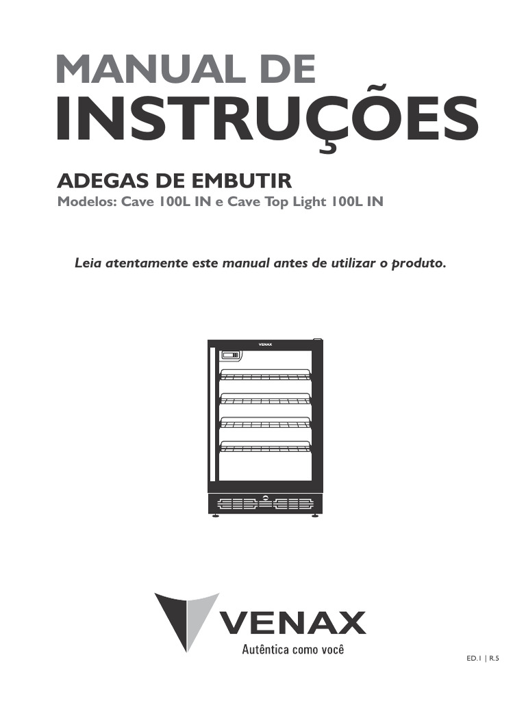Manual Adega de Embutir ( - 608 - 010) | PDF
