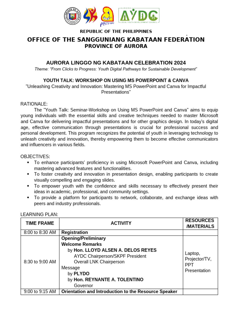 MS PPT WORKSHOP - Program Design | PDF