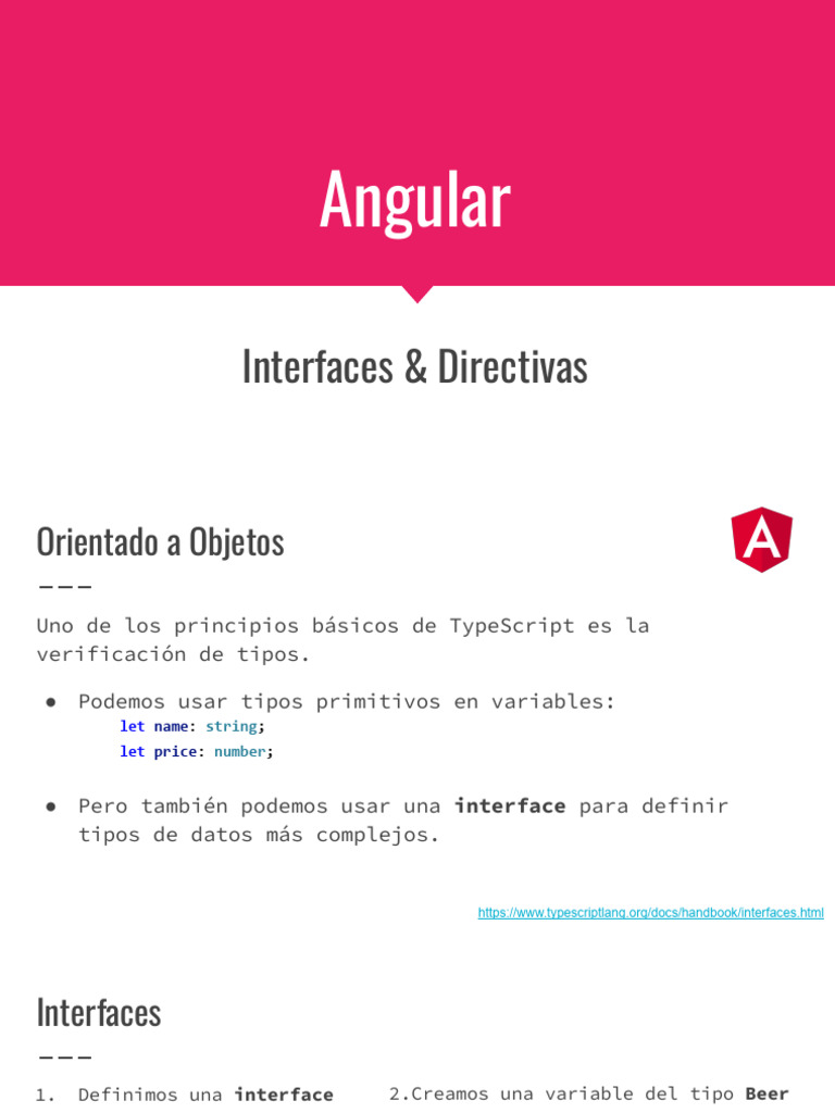 03 - Angular - Directives & Interfaces | PDF
