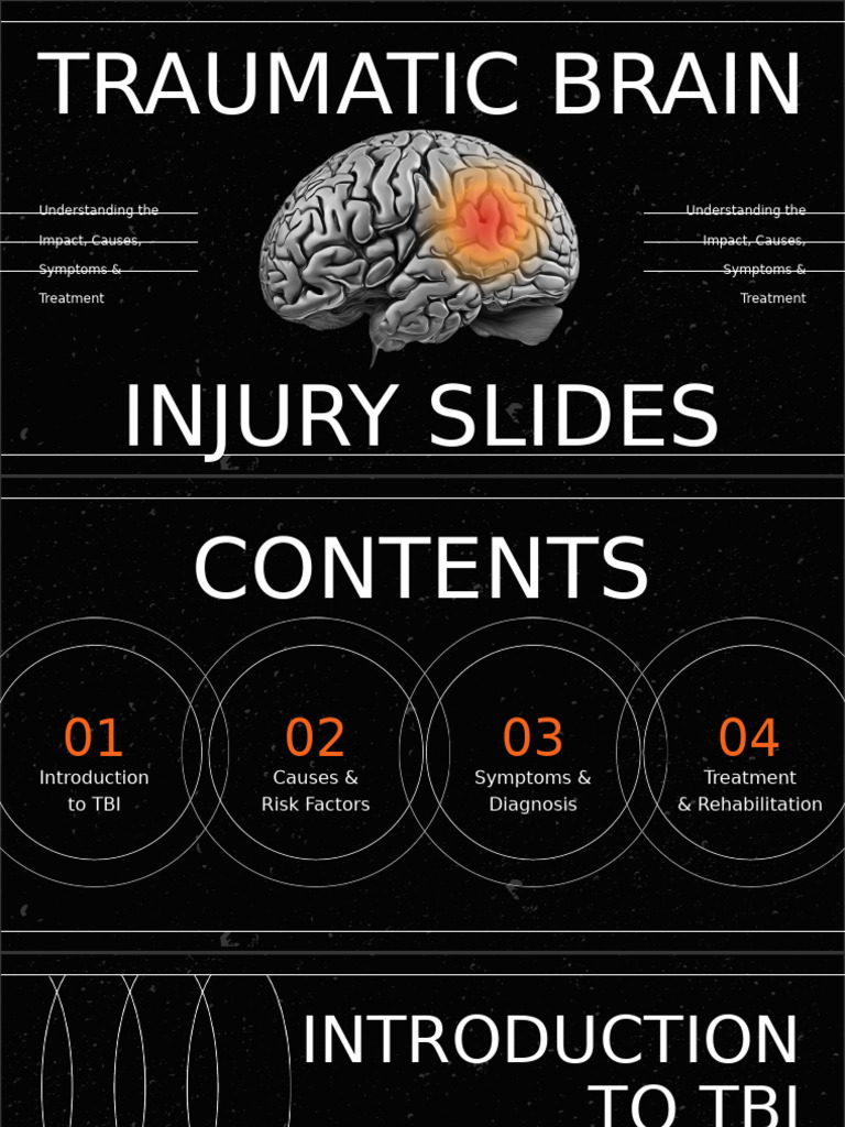 Dark Modern Traumatic Brain Injury Slides | PDF