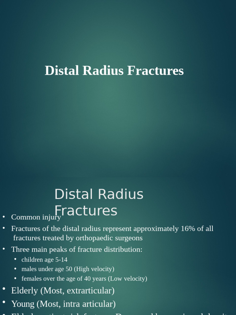 Distal Radius | PDF