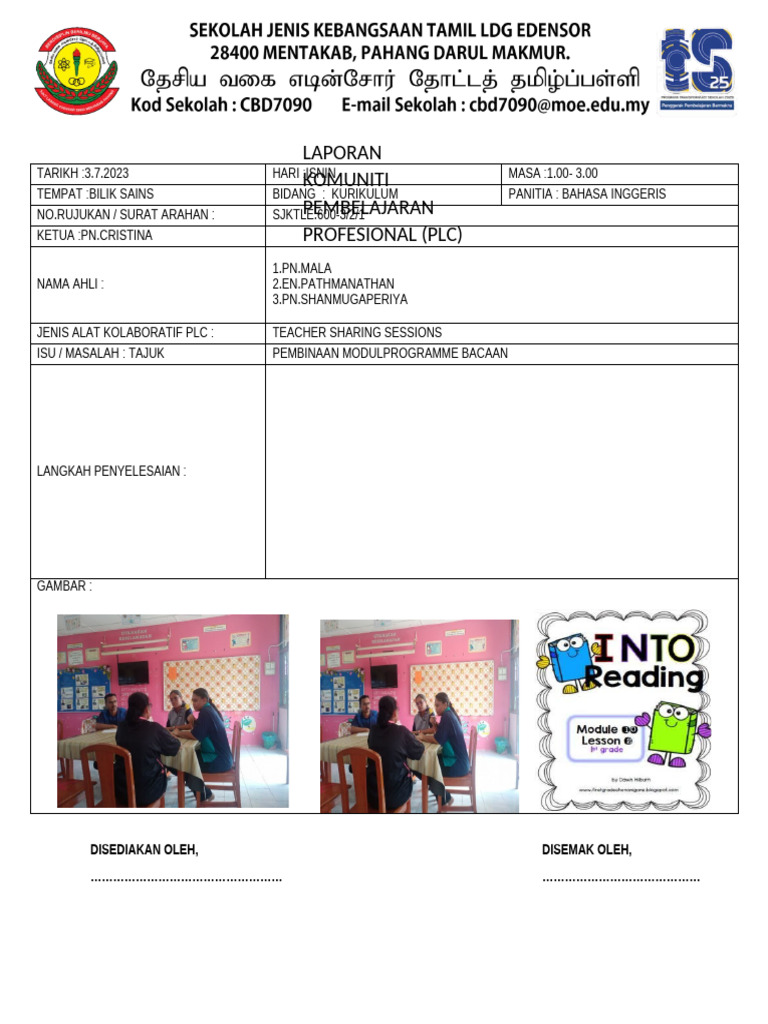 Format Laporan PLC | PDF