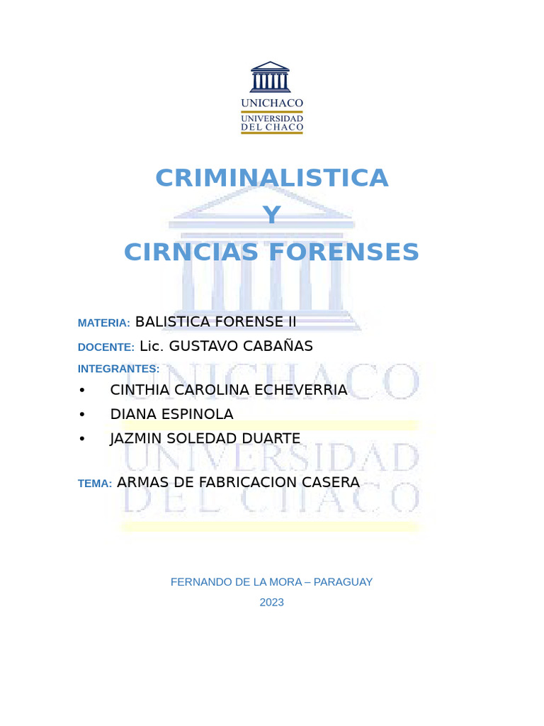 CRIMINALISTICA | PDF