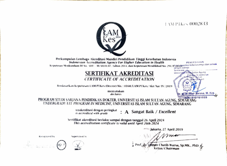 Akreditasi FK Unissula | PDF