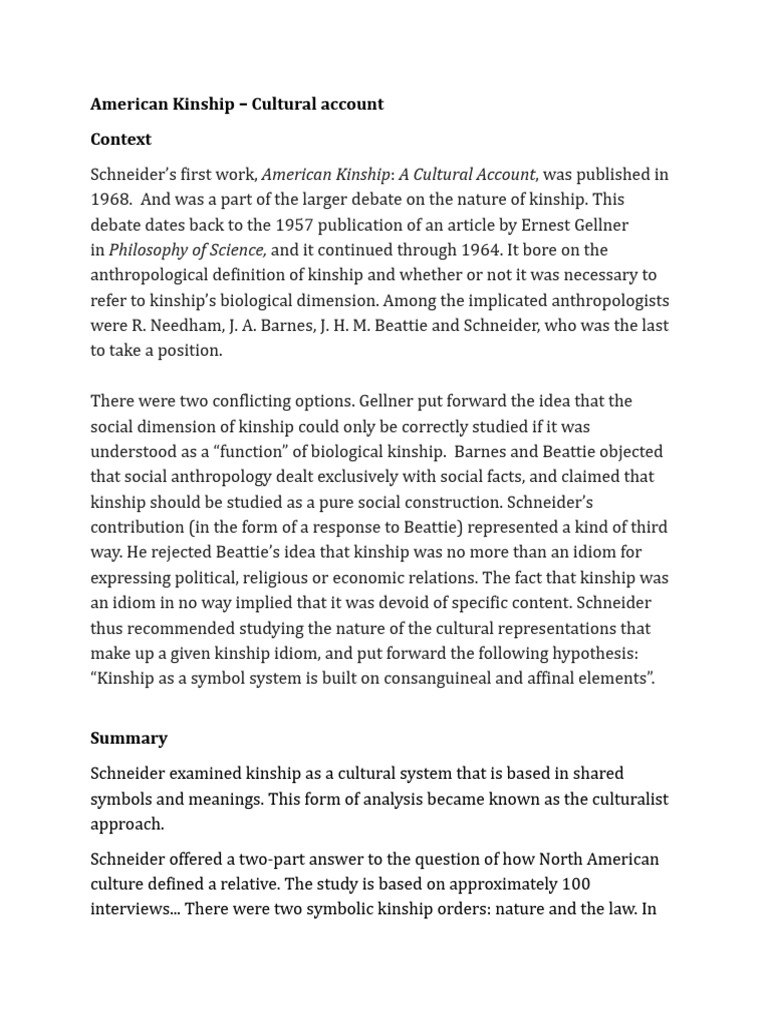 American Kinship | PDF