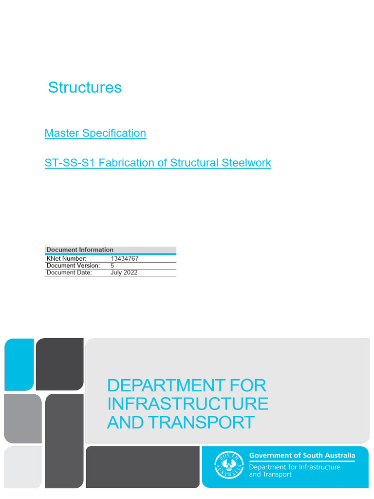 Master Specification - Part St-ss-s1 - Fabrication of Structural ...