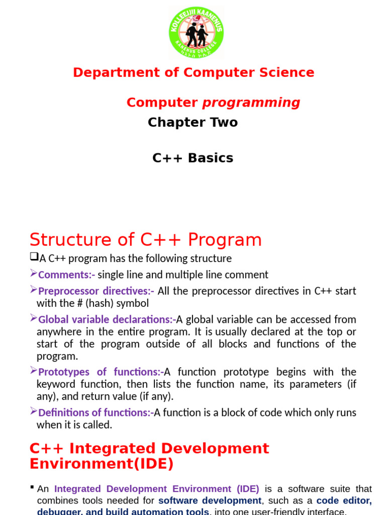 Chapter 2 Computer Programming Fresh Man | PDF | Integer (Computer Science) | Computers