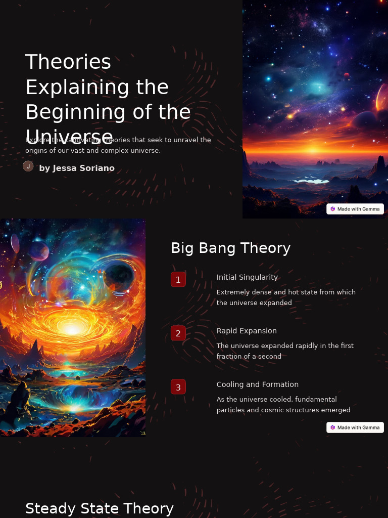 Theories Explaining The Beginning of The Universe | PDF