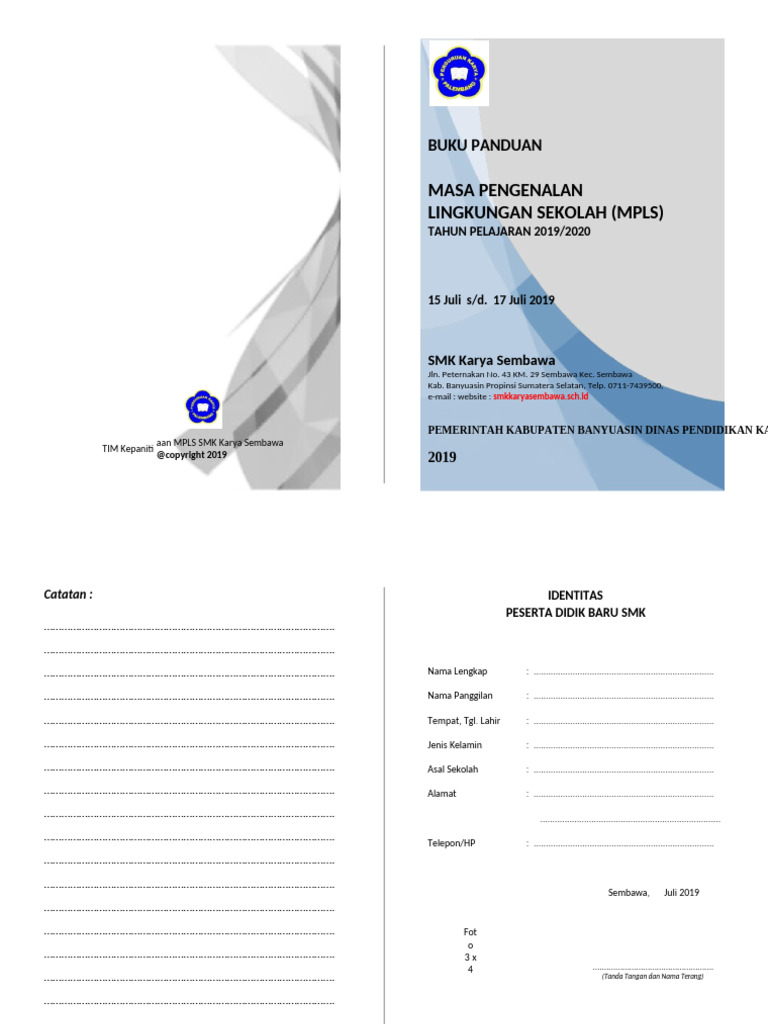 Buku Panduan Mpls 2019 Final Smk Karya Sembawa Pdf