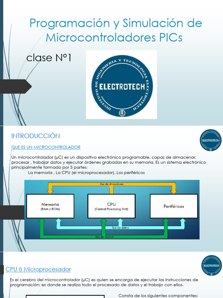 Clase 1 Programación Con Microcontroladores PICs | PDF