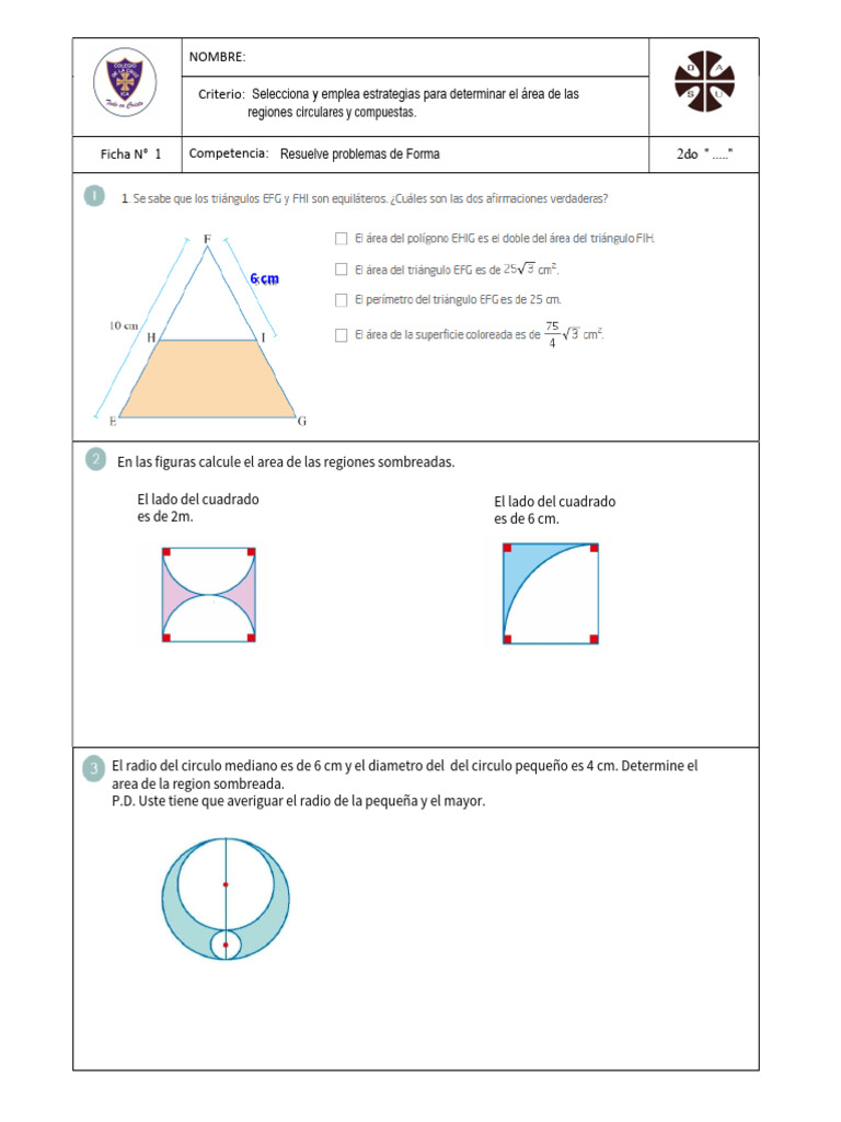 II° SEC FORMA Ficha #1 | PDF