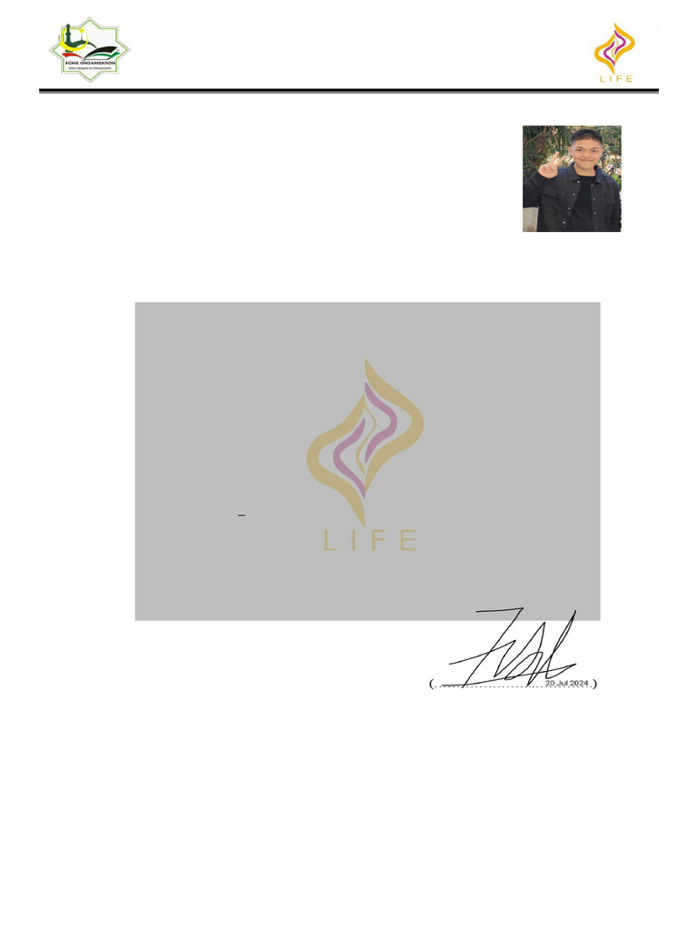 Formulir Pendaftaran Life-1 - Aidil | PDF