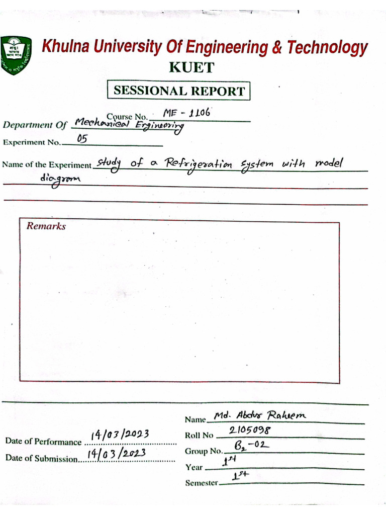ME Report 04 | PDF