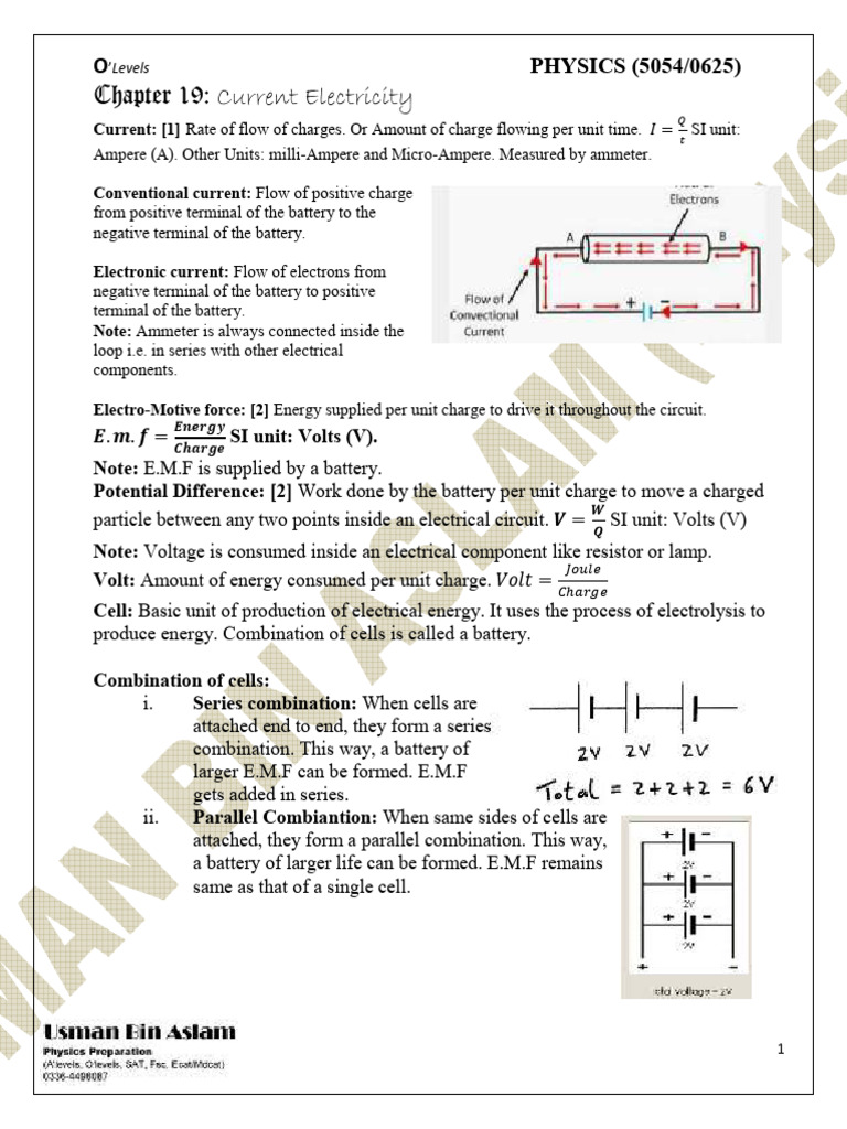 Current Electricity | PDF
