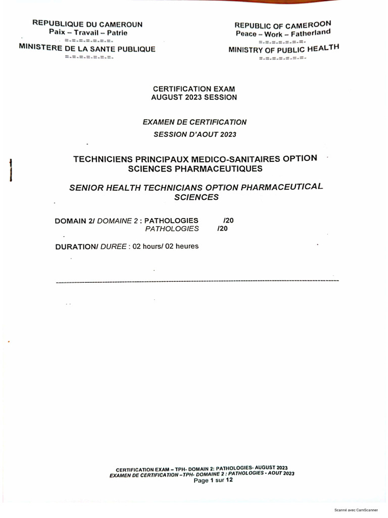 Certification TPH3 2023 | PDF