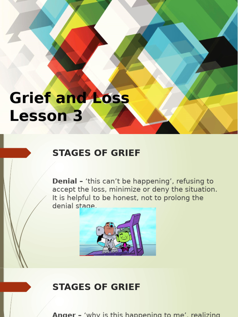 Lesson 3 Grief and Loss | PDF
