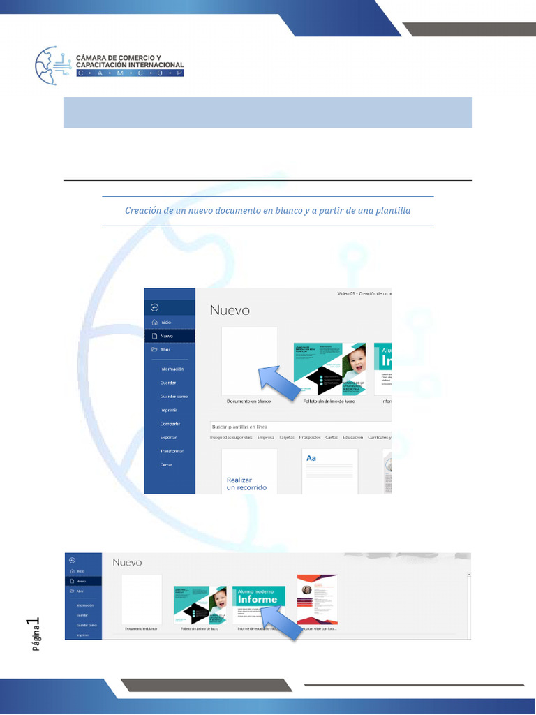 3.1 Creacion de Un Nuevo Documento | PDF