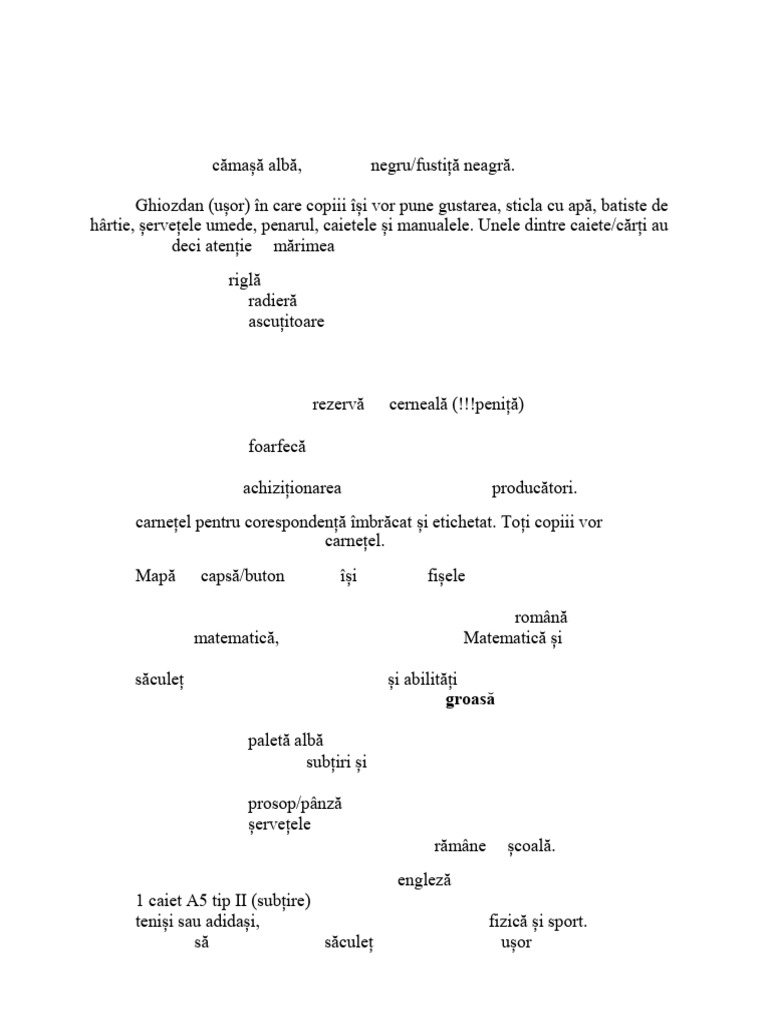 2 Necesar 2024-2025 | PDF