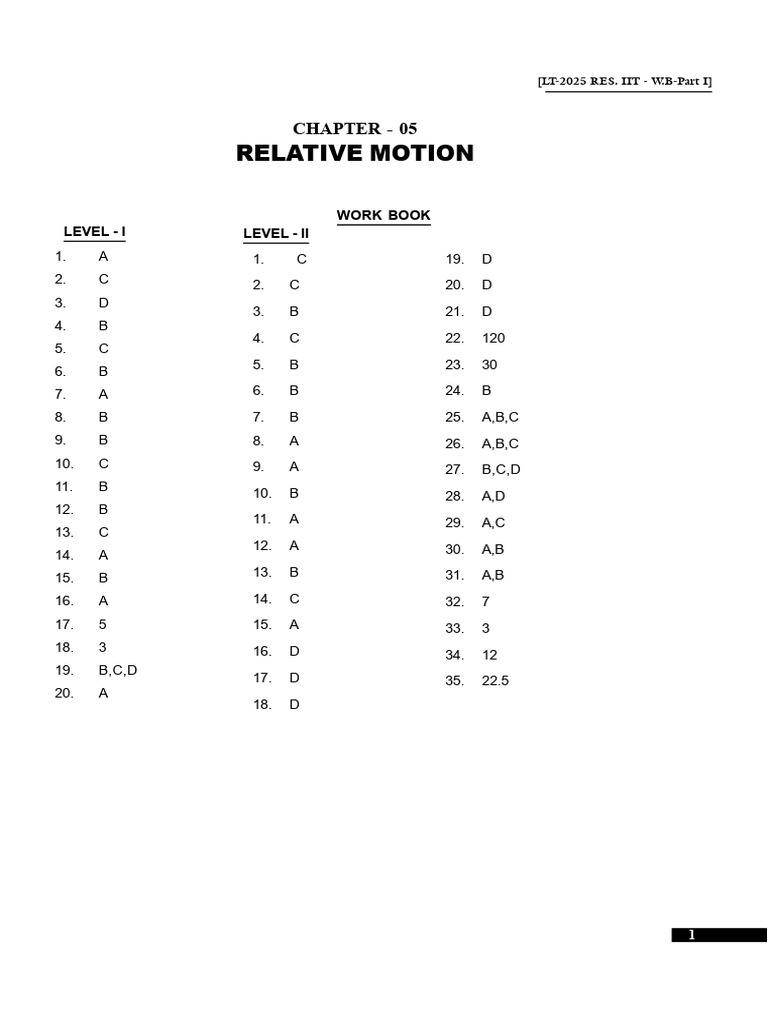 04-Relative Motion-New - D Block | PDF