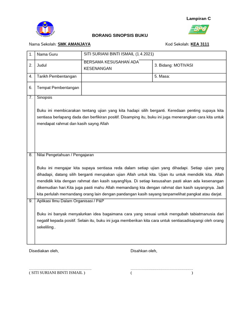 Bersama Susah Ada Kesenangan | PDF