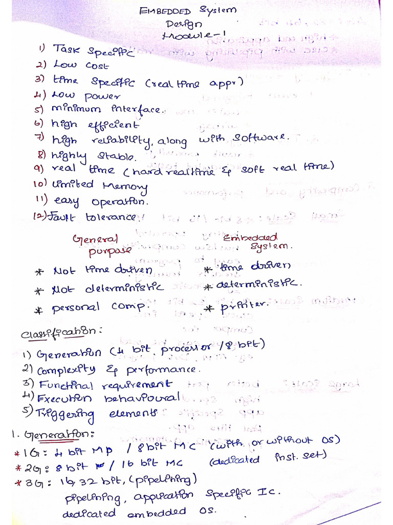 Embedded Sysm Notes | PDF