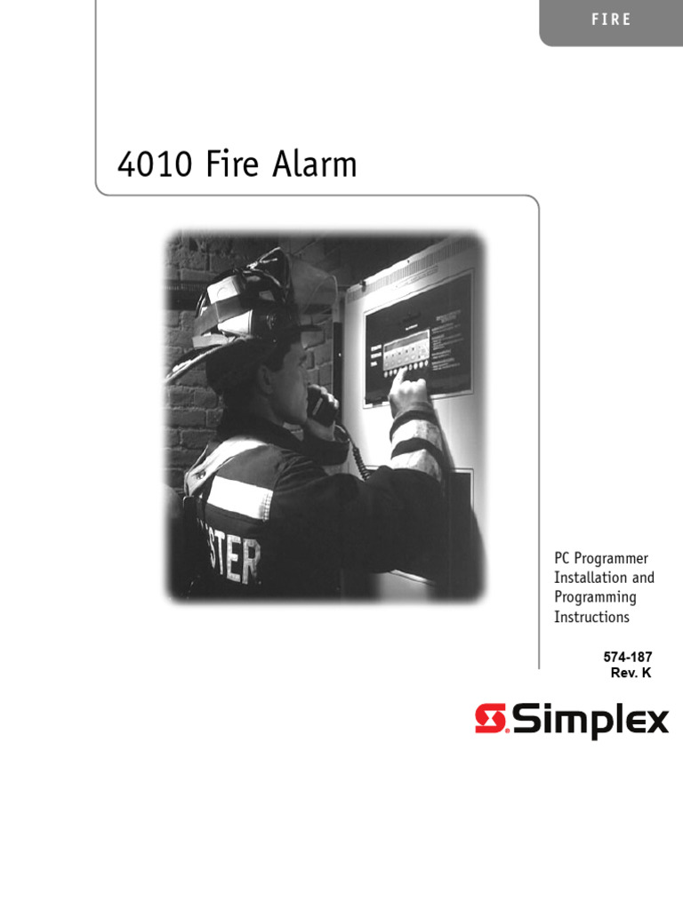 4010 Fire Alarm: PC Programmer Installation and Programming ...