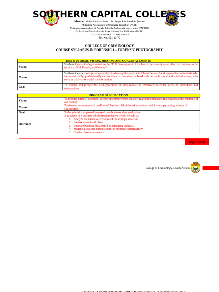 Sample Format - BSBA | PDF