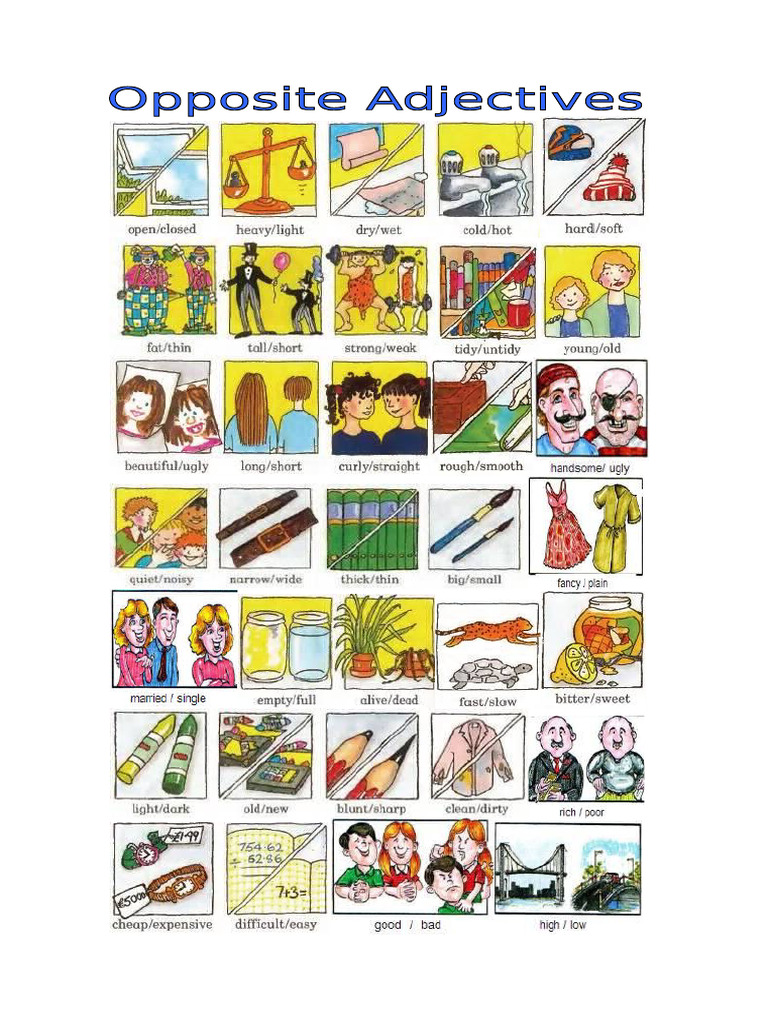 Materi Adjective Opposite | PDF