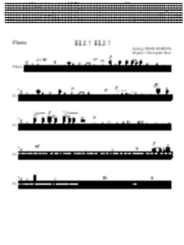 Eli Eli Partitura Y Partes Pdf