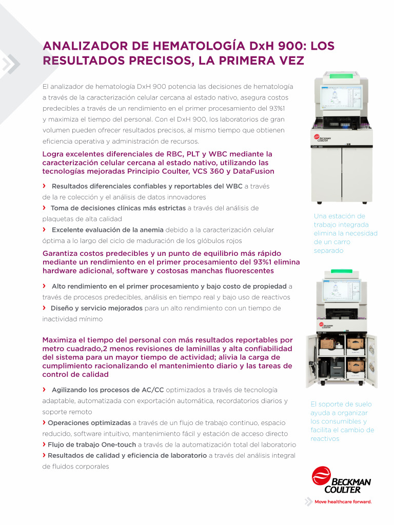 DXH 900 Especificaciones | PDF