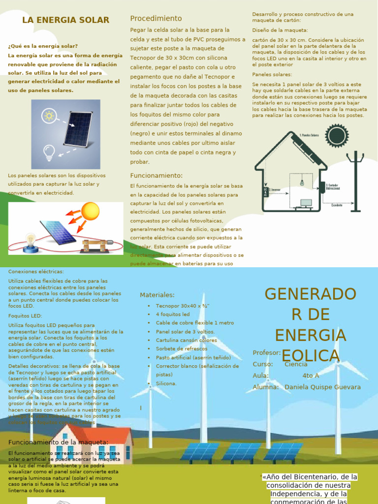 SOLAR TRIPTICO - 30x30 | PDF | Energía solar | Panel solar