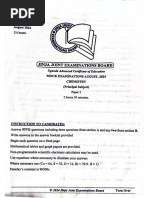 Jjeb Uace Chemistry Paper 2 Marking Guide | PDF