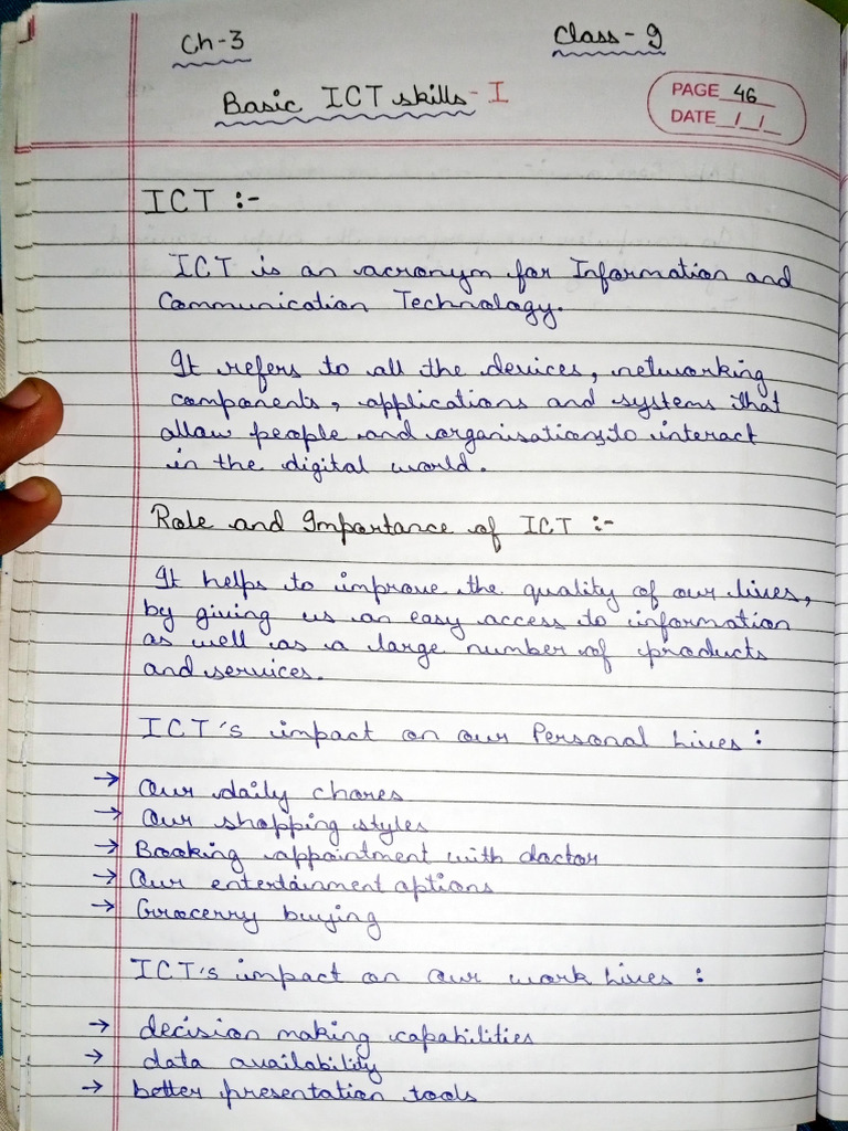 ICT Skills I Class 9 | PDF