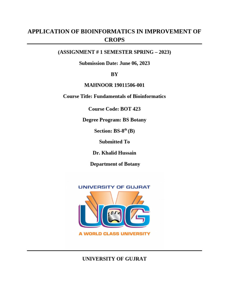 Bioinformatics Review Final | PDF