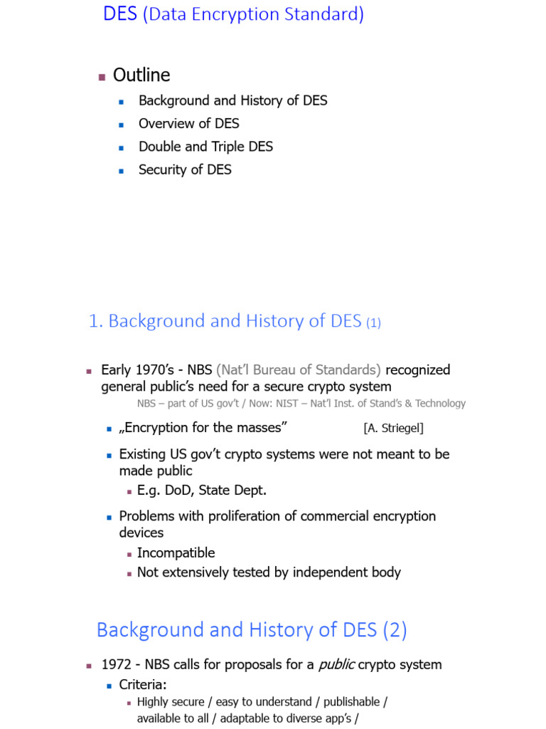 Module 2 Symmetric Des Aes | PDF